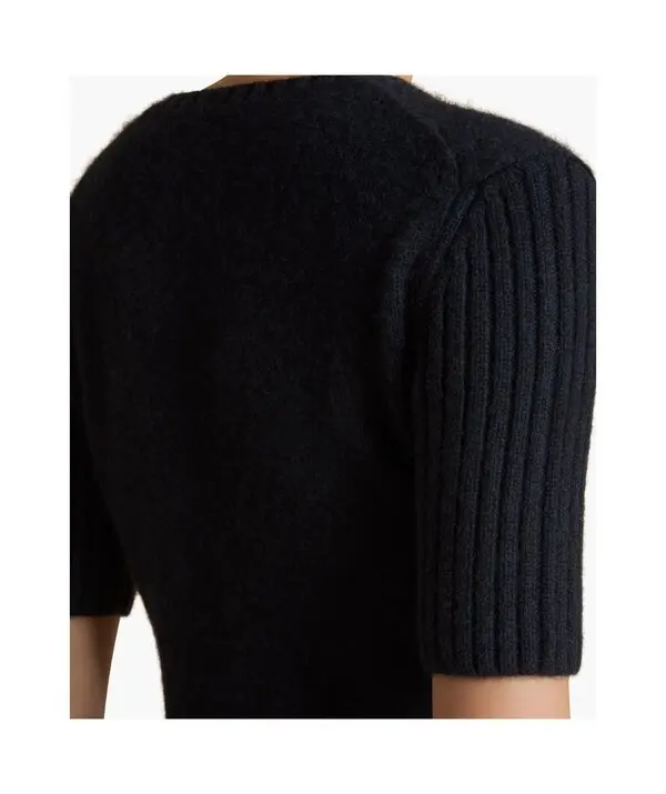 Khaite Mia Short-sleeved Jumper - Midnight