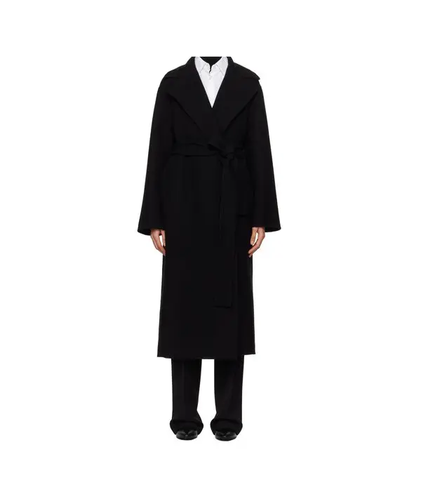 THE ROW Malika Belted Felt Wool Coat