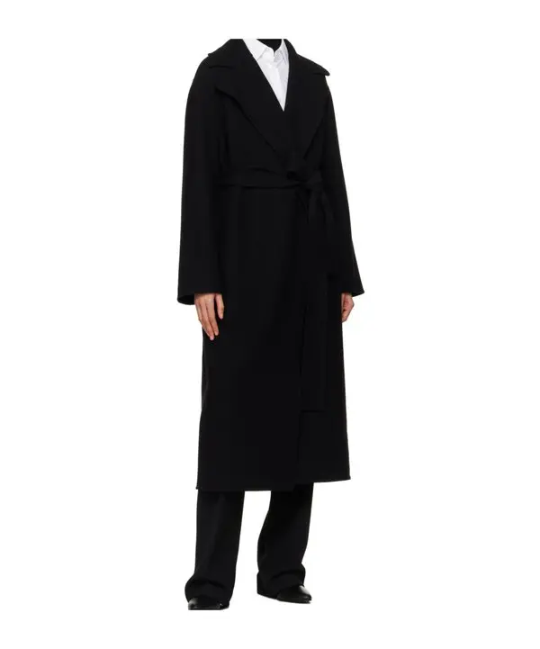THE ROW Malika Belted Felt Wool Coat