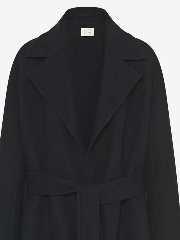 THE ROW Malika Belted Felt Wool Coat