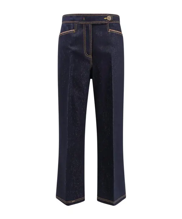 Etro Straight-leg Stitched Jeans