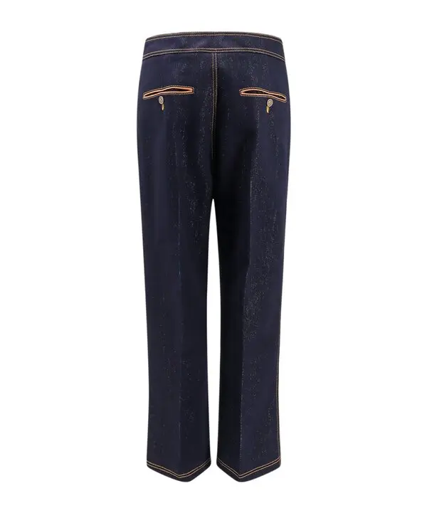 Etro Straight-leg Stitched Jeans
