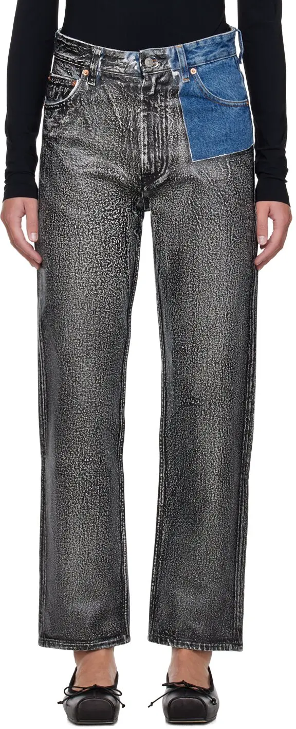 MAISON MARGIELA Paneled Straight-leg Jeans