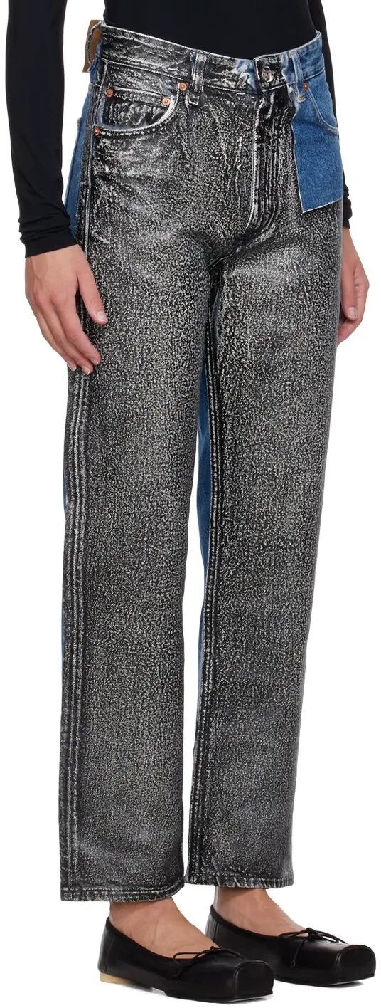 MAISON MARGIELA Paneled Straight-leg Jeans
