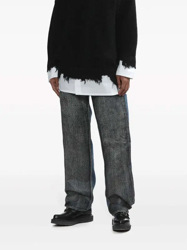 MAISON MARGIELA Paneled Straight-leg Jeans