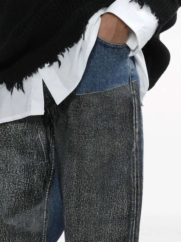MAISON MARGIELA Paneled Straight-leg Jeans