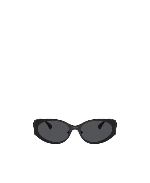 Versace Oval Logo Sunglasses - Black
