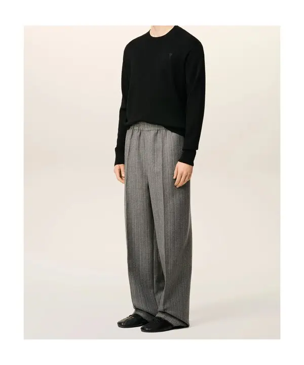 Ami Herringbone Elasticated Trousers