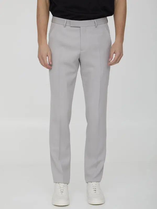 Dior Classic Straight Leg Wool Pants