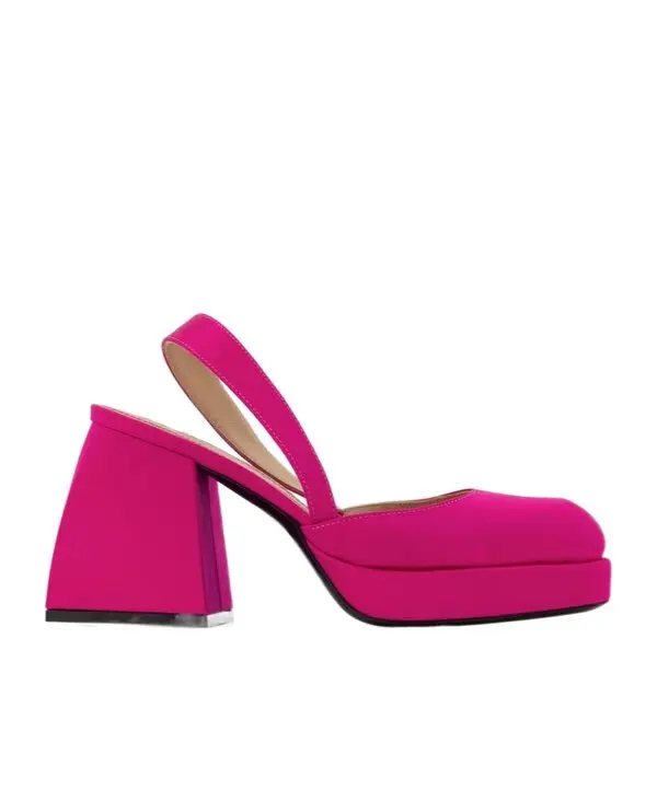 NODALETO Bulla Jones Square Toe Pumps - Pink