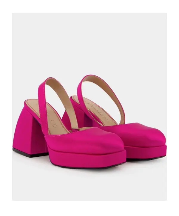 NODALETO Bulla Jones Square Toe Pumps - Pink