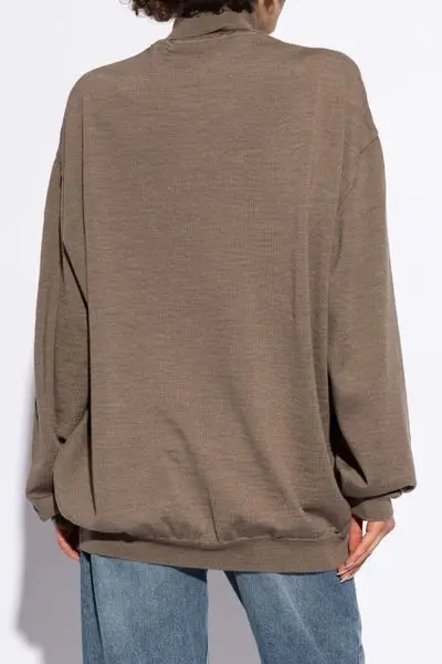 Moschino High Neck Ribbed Sweater