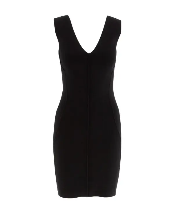 Rick Owens Sleeveless V-neck Midi Dress