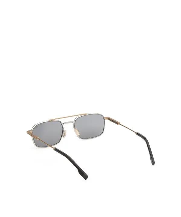 Zegna Full Frame Rectangular Sunglasses