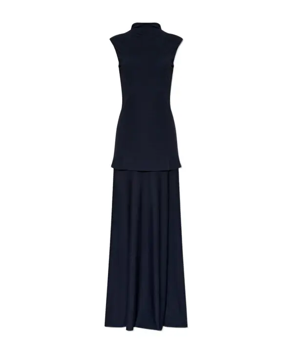 JIL SANDER Sleeveless High-neck Maxi Dress - Black