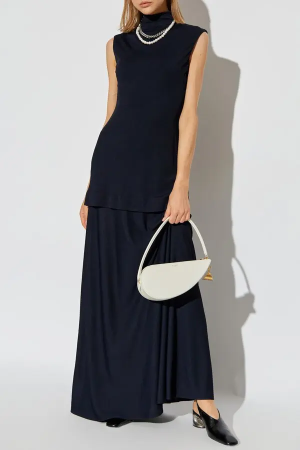 JIL SANDER Sleeveless High-neck Maxi Dress - Black