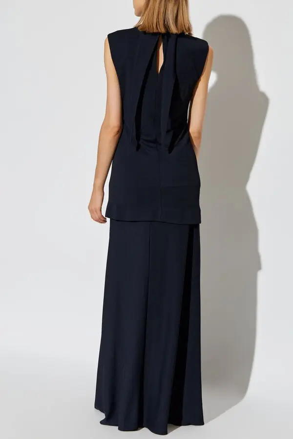 JIL SANDER Sleeveless High-neck Maxi Dress - Black