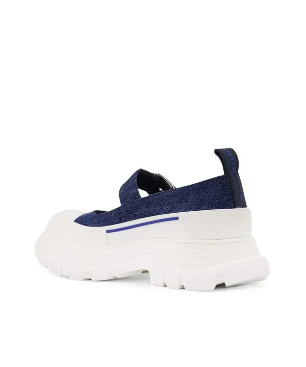 Alexander McQueen Denim Mary Jane - White