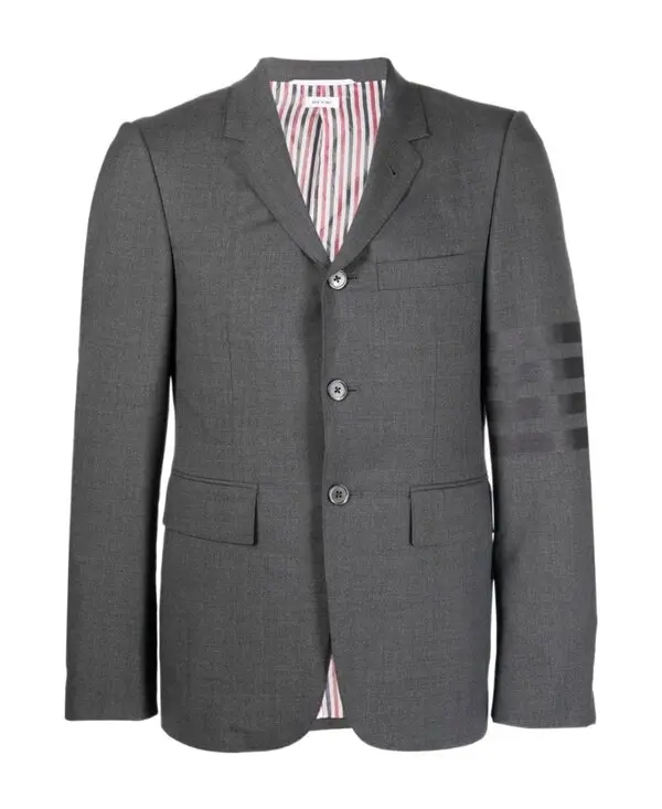 Thom Browne 4-bar Single-breasted Blazer - Dark Gray