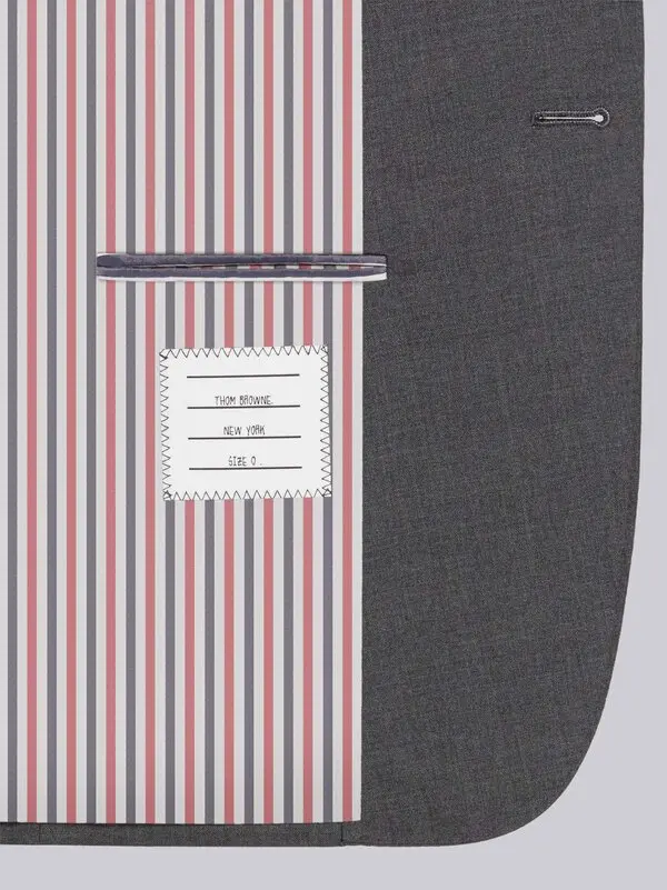 Thom Browne 4-bar Single-breasted Blazer - Dark Gray
