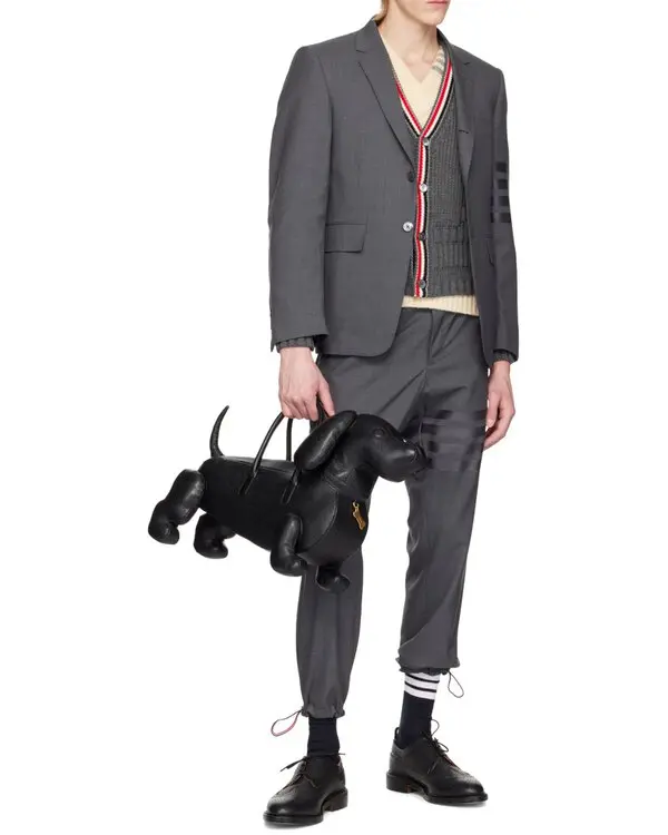Thom Browne 4-bar Single-breasted Blazer - Dark Gray