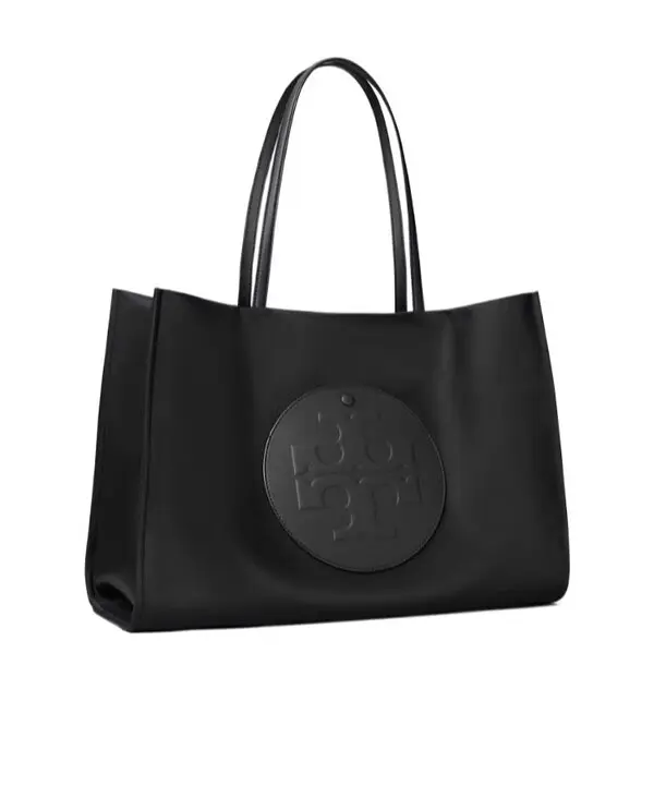 Tory Burch Logo Patch Tote Bag - Black