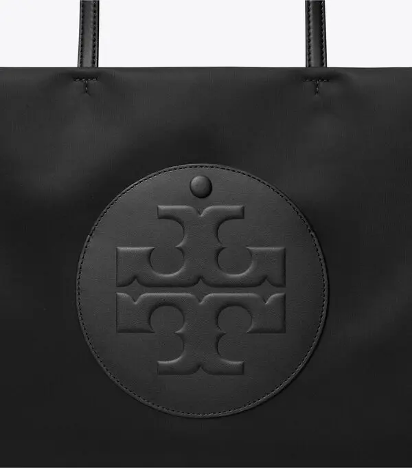 Tory Burch Logo Patch Tote Bag - Black