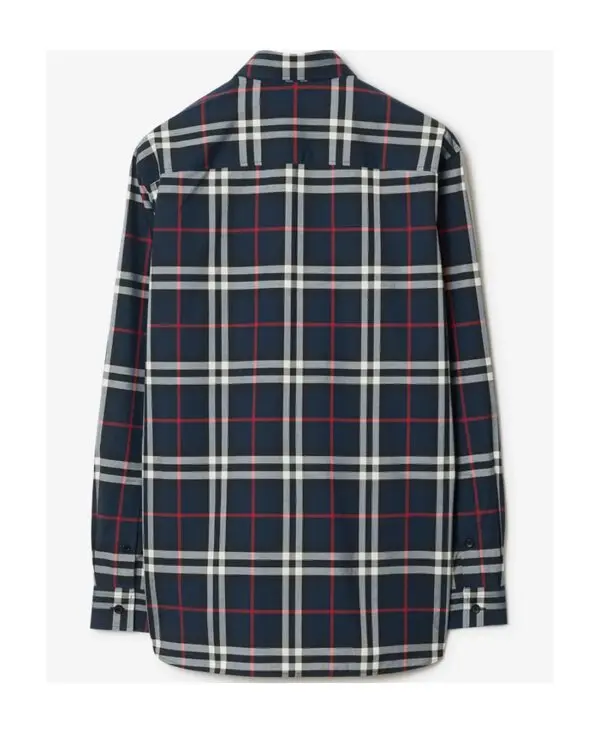 Burberry Check-pattern Long Sleeved Shirt