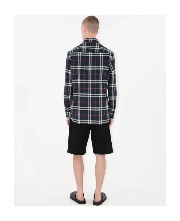 Burberry Check-pattern Long Sleeved Shirt