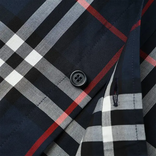 Burberry Check-pattern Long Sleeved Shirt