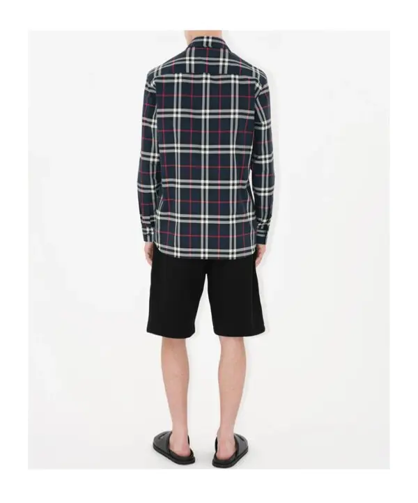 Burberry Check-pattern Long Sleeved Shirt