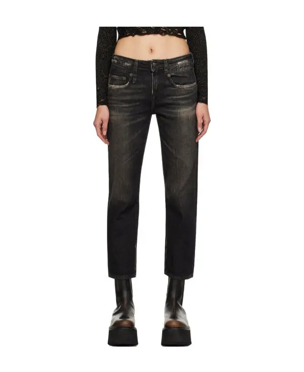 R13 Logo Denim Pants