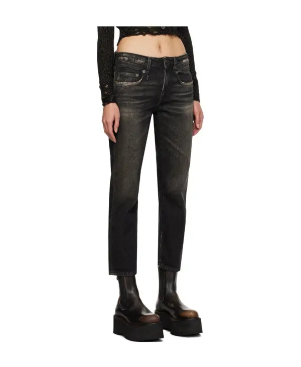 R13 Logo Denim Pants