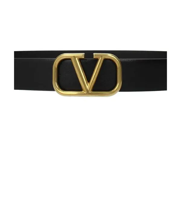 Valentino Garavani Logo Belt - Black