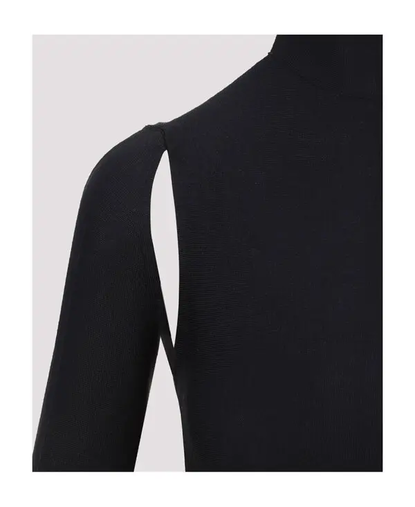 Khaite Cut-out Detailed Turtleneck Top