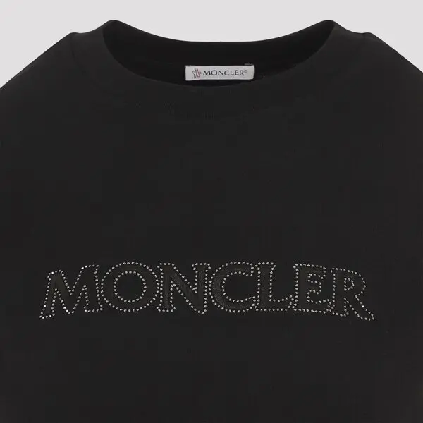 Moncler Embellished Logo Crewneck T-shirt