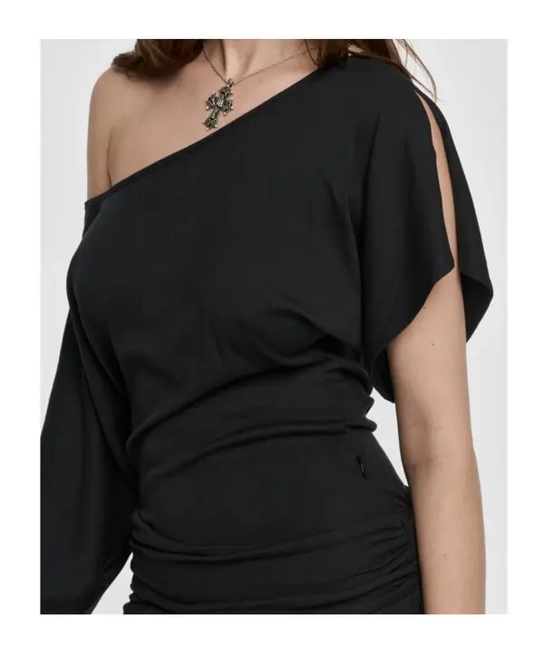 MISBHV Asymmetrical Off-shoulder Dress