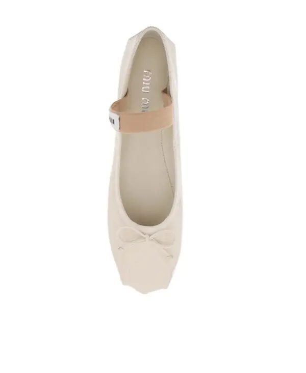 Miu Miu Logo Ballet Flats