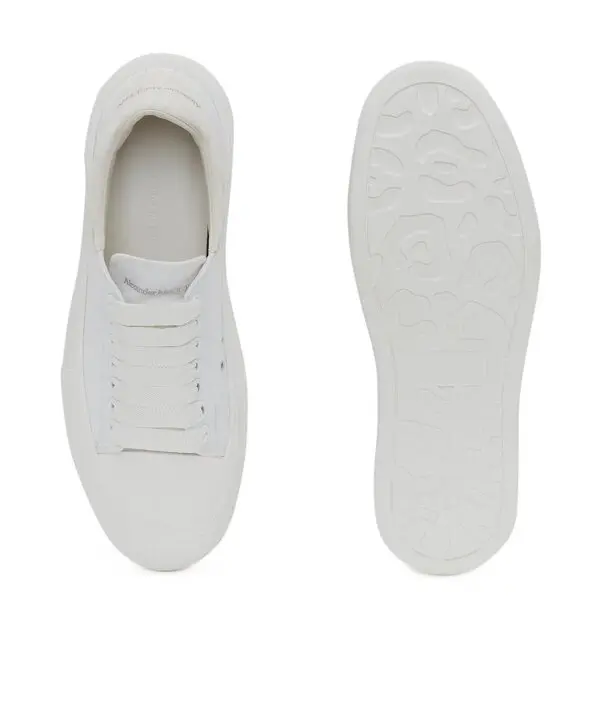 Alexander McQueen Deck Plimsoll Lace-up Sneakers - White