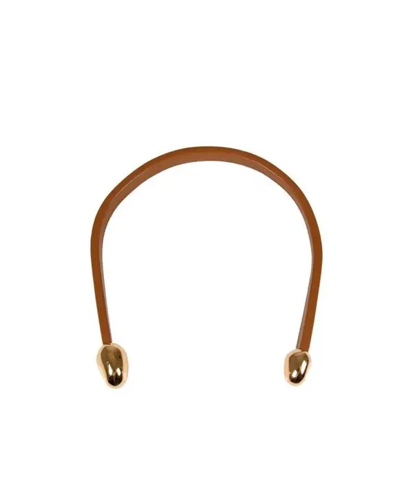 Bottega Veneta Leather Open Necklace - Yellow