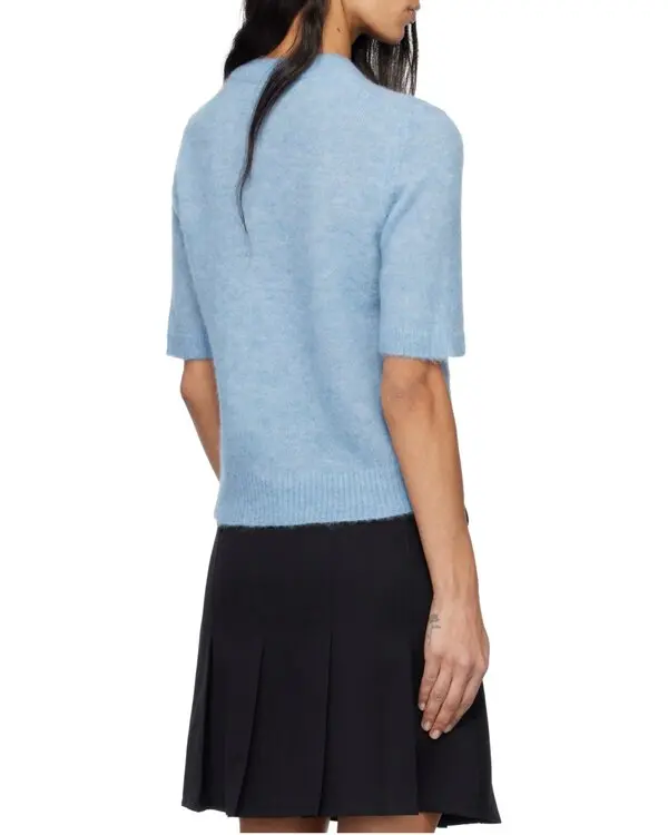 GANNI Animal Intarsia Short Sleeve Jumper