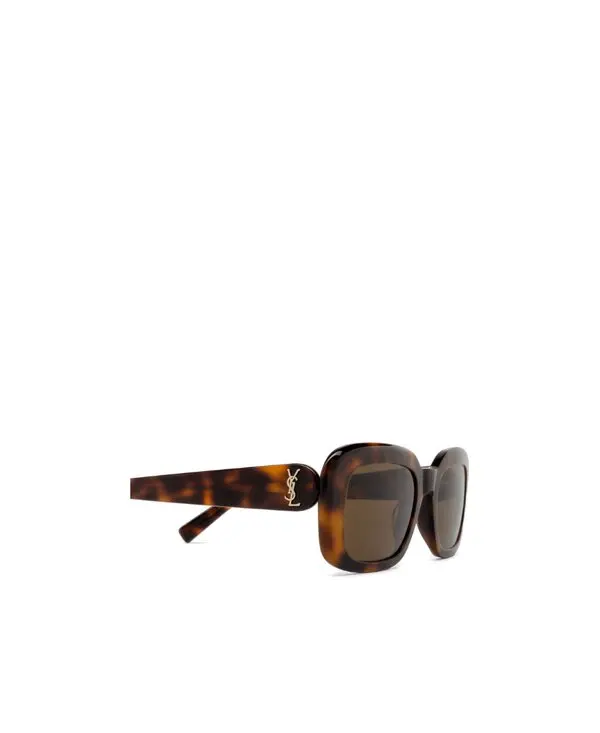 Saint Laurent Sl M130 Rectangular Sunglasses - Brown