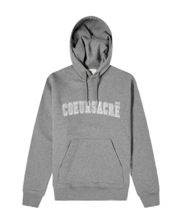 AMI Paris Coeur Sacre Embroidered Drawstring Hoodie
