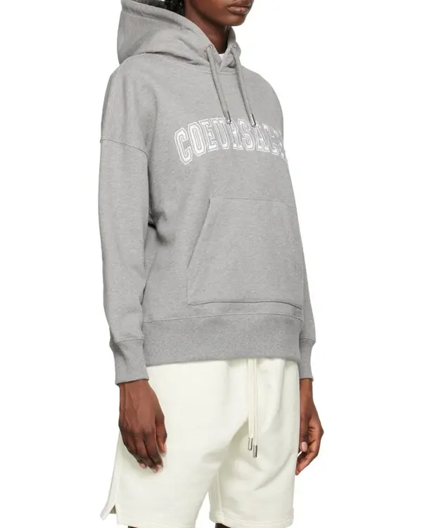 AMI Paris Coeur Sacre Embroidered Drawstring Hoodie