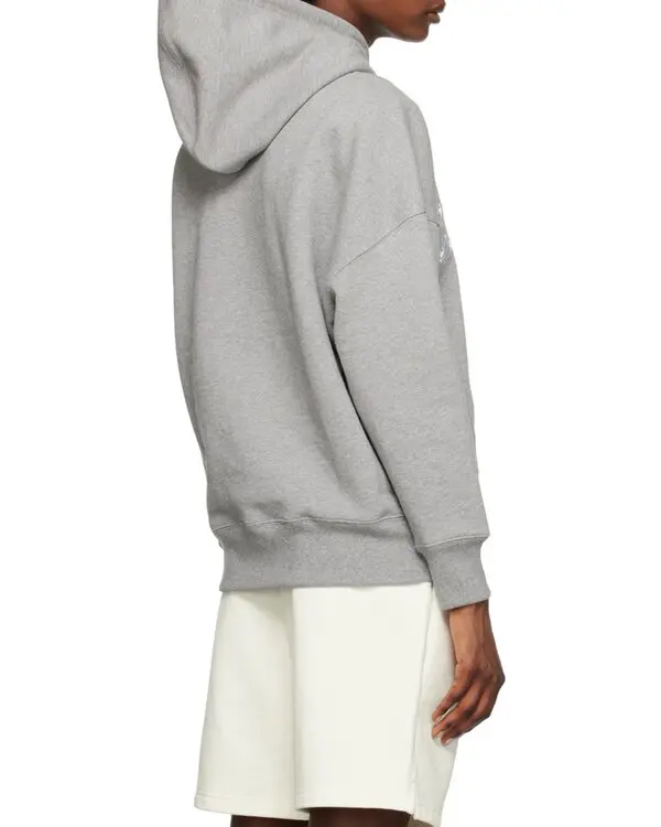 AMI Paris Coeur Sacre Embroidered Drawstring Hoodie