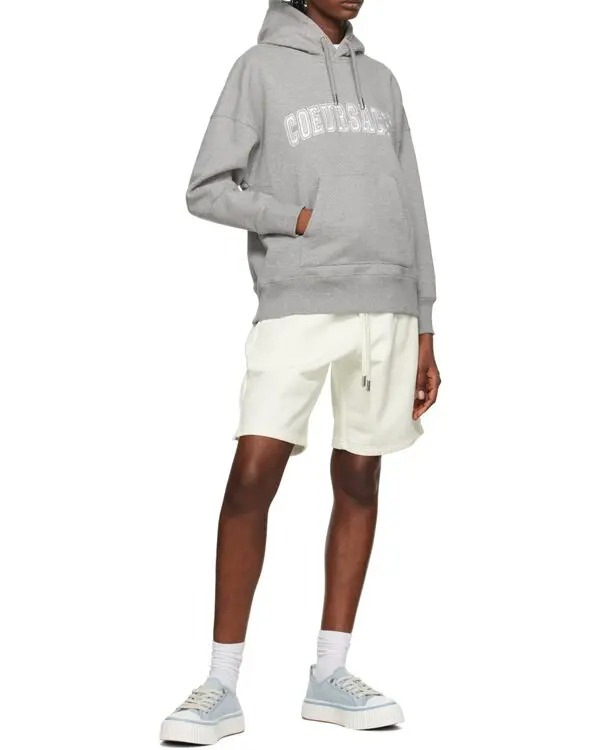AMI Paris Coeur Sacre Embroidered Drawstring Hoodie