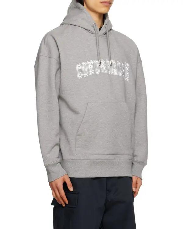 AMI Paris Coeur Sacre Embroidered Drawstring Hoodie
