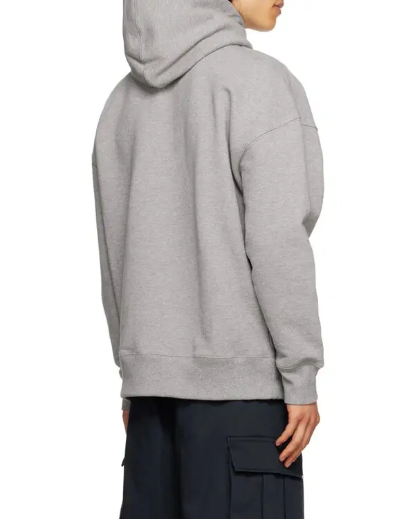 AMI Paris Coeur Sacre Embroidered Drawstring Hoodie