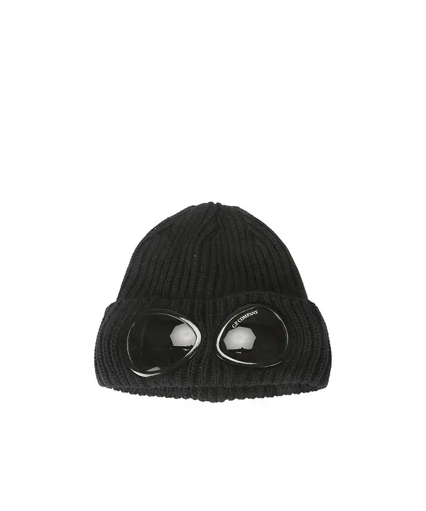C.P. COMPANY Goggle Merino Beanie - Black