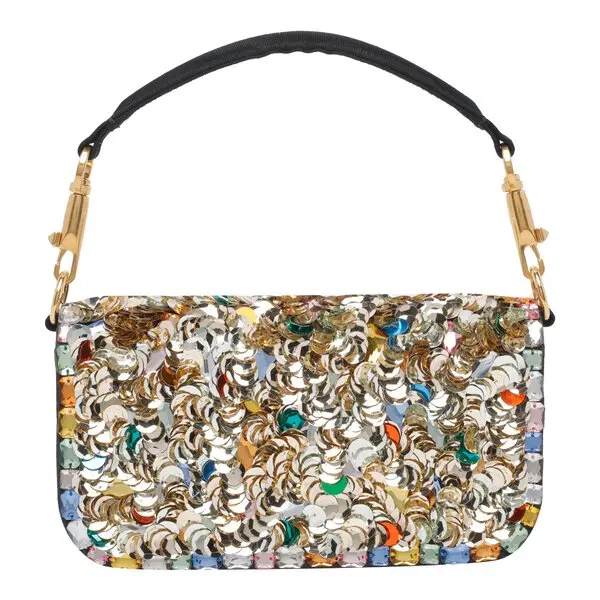Valentino Garavani Loco Embellished Shoulder Bag